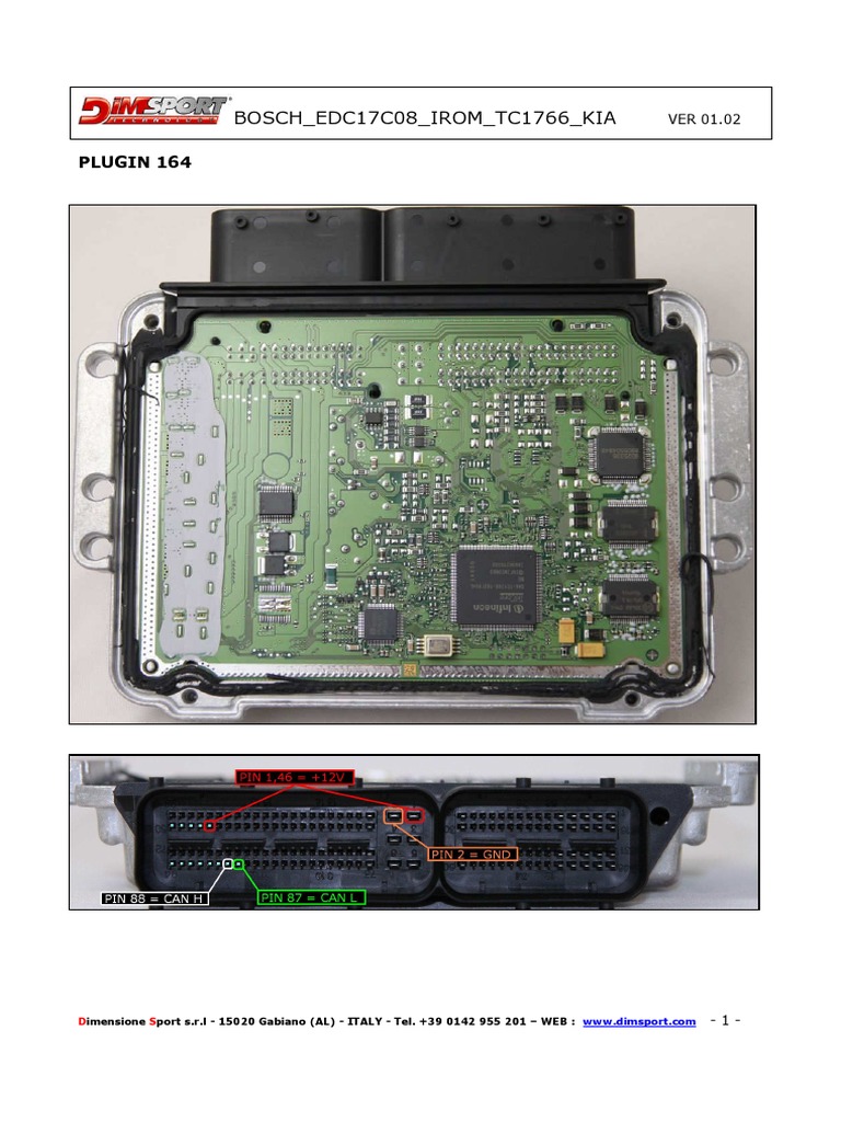 Bosch Edc17c08 Irom Tc1766 Kia 1033 | PDF