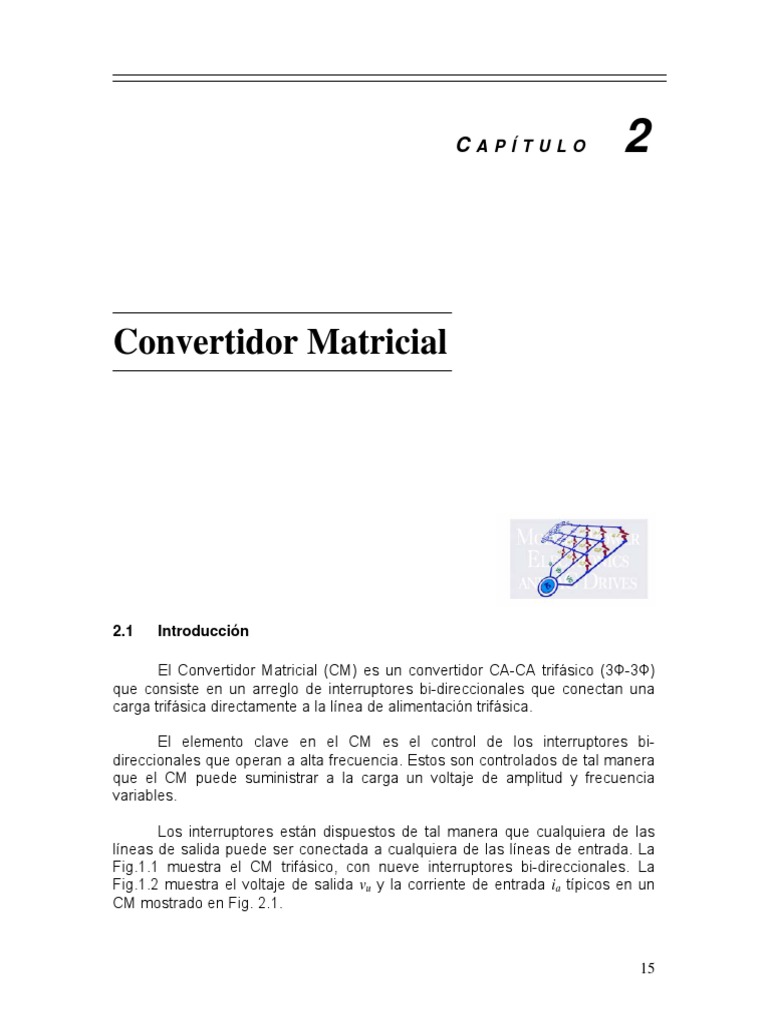 Convertidor Matricial | PDF