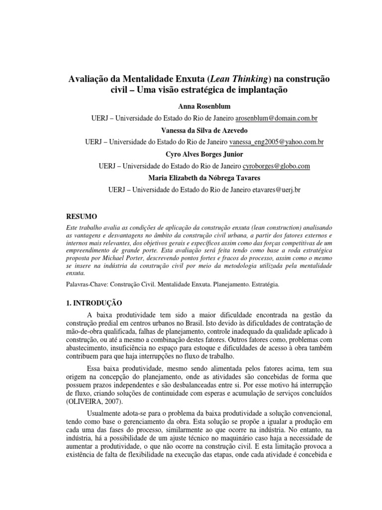 (Lean Thinking) PDF | PDF