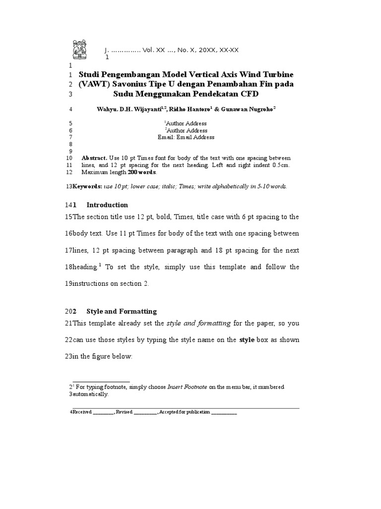 Template Itb Journal | PDF | Latin Alphabet | Thesis