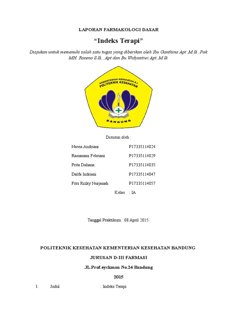 Laporan Farmol Indeks Terapi | PDF