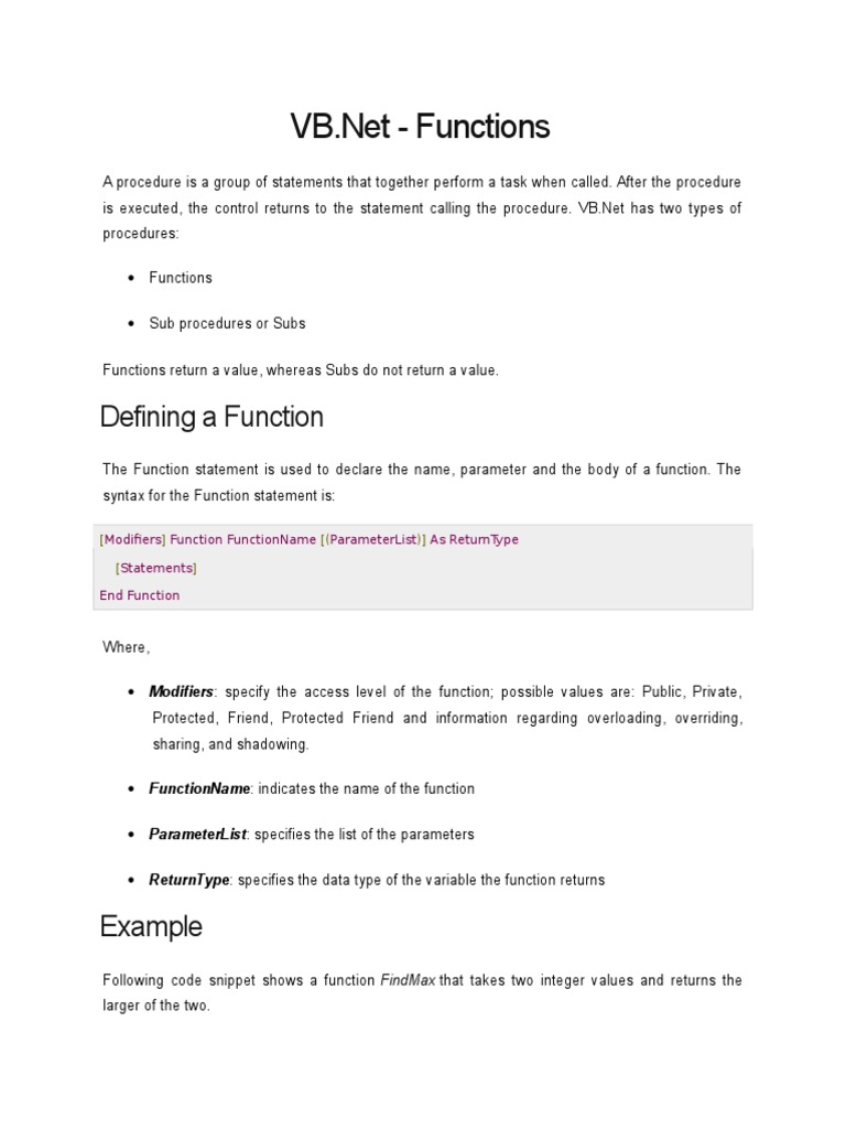 Functions And Procedures Pdf Subroutine Parameter Computer Programming 1795