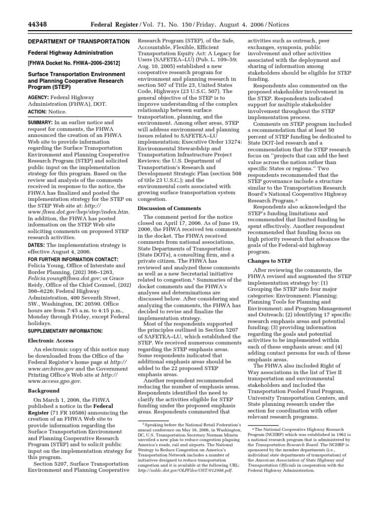 Notice: Reports and Guidance Documents Availability, Etc.: Surface ...