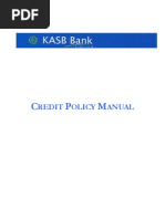 Sample Credit Policies and Procedures Manual | PDF | Loans | Credit