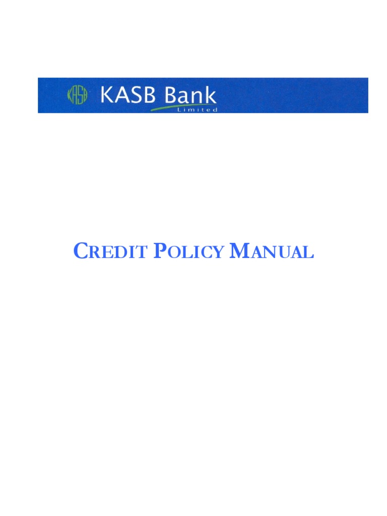 Credit Policy Manual Overview | PDF | Risk Management | Credit Card