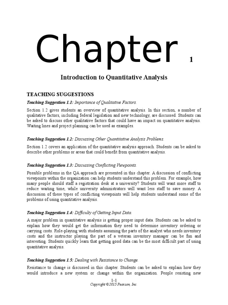 Solution Manual For Quantitative Analysis For Management, 12th Edition ...