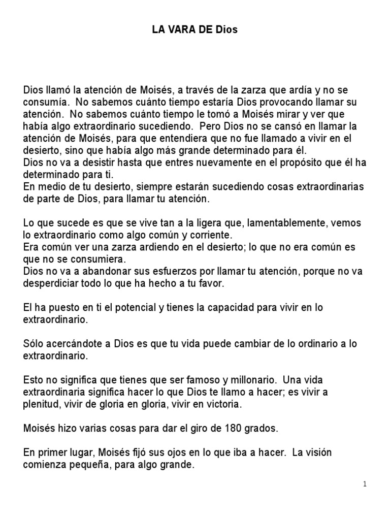 LA VARA DE Dios | PDF | Moisés | Jacob