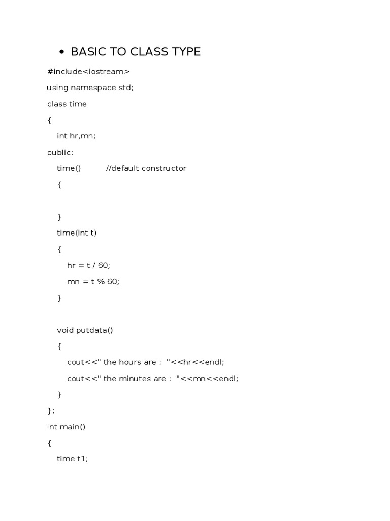 C++ Type Conversion Examples | PDF | Computers