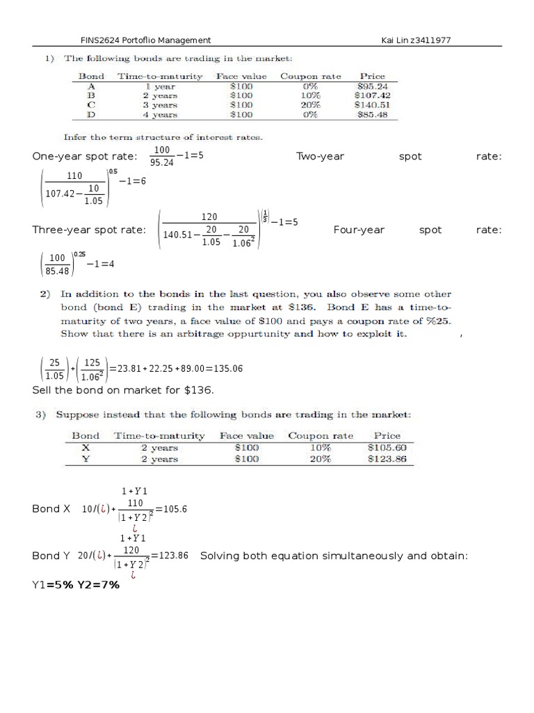 FINS2624 Week 3 Tutorial | PDF