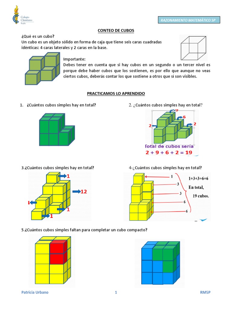 Conteo de Cubos | Enseñanza de matemática | Science