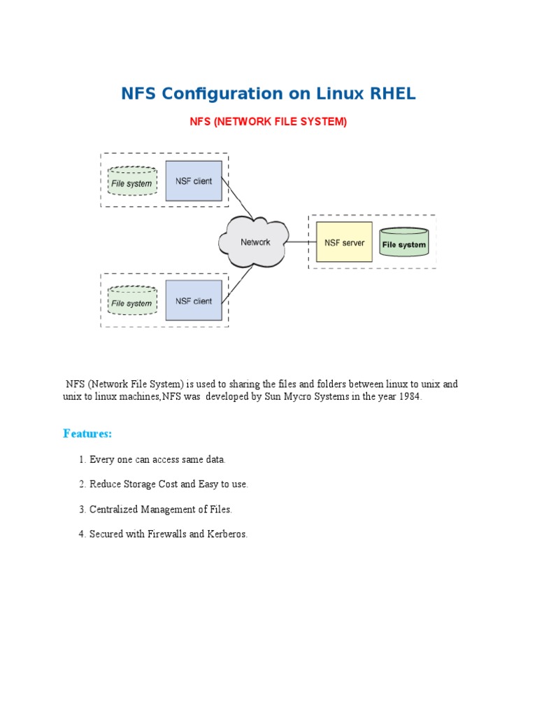NFS Configuration On Linux RHEL | PDF | Utility Software | Software