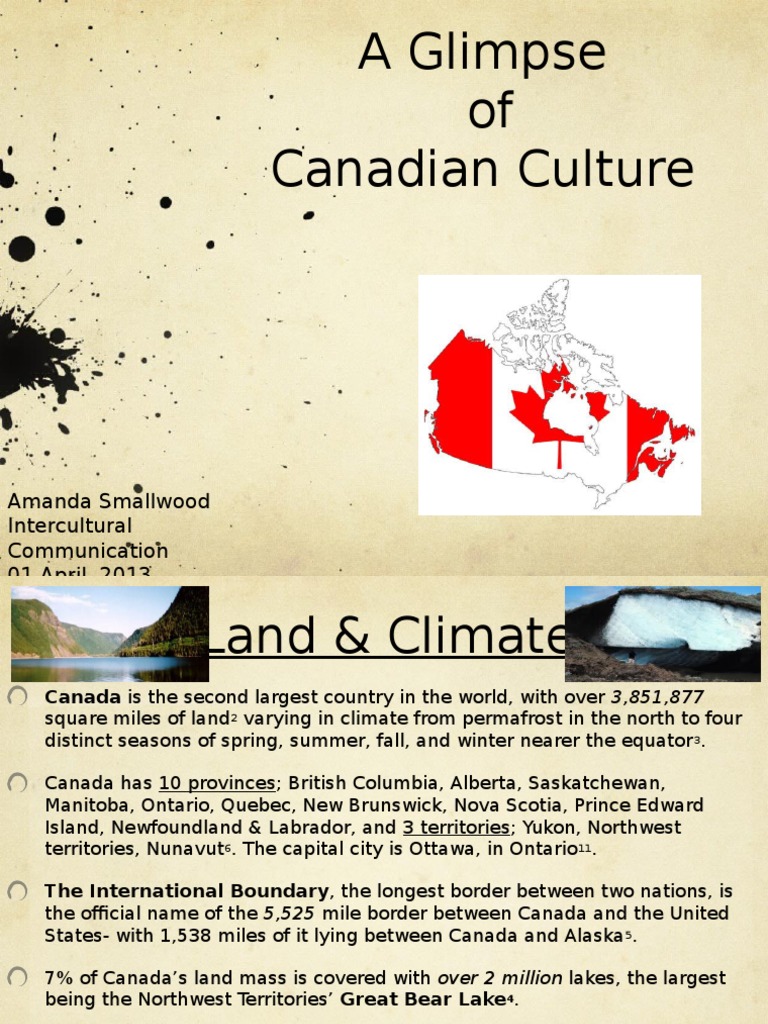 A Glimpse of Canadian Culture: Amanda Smallwood Intercultural ...