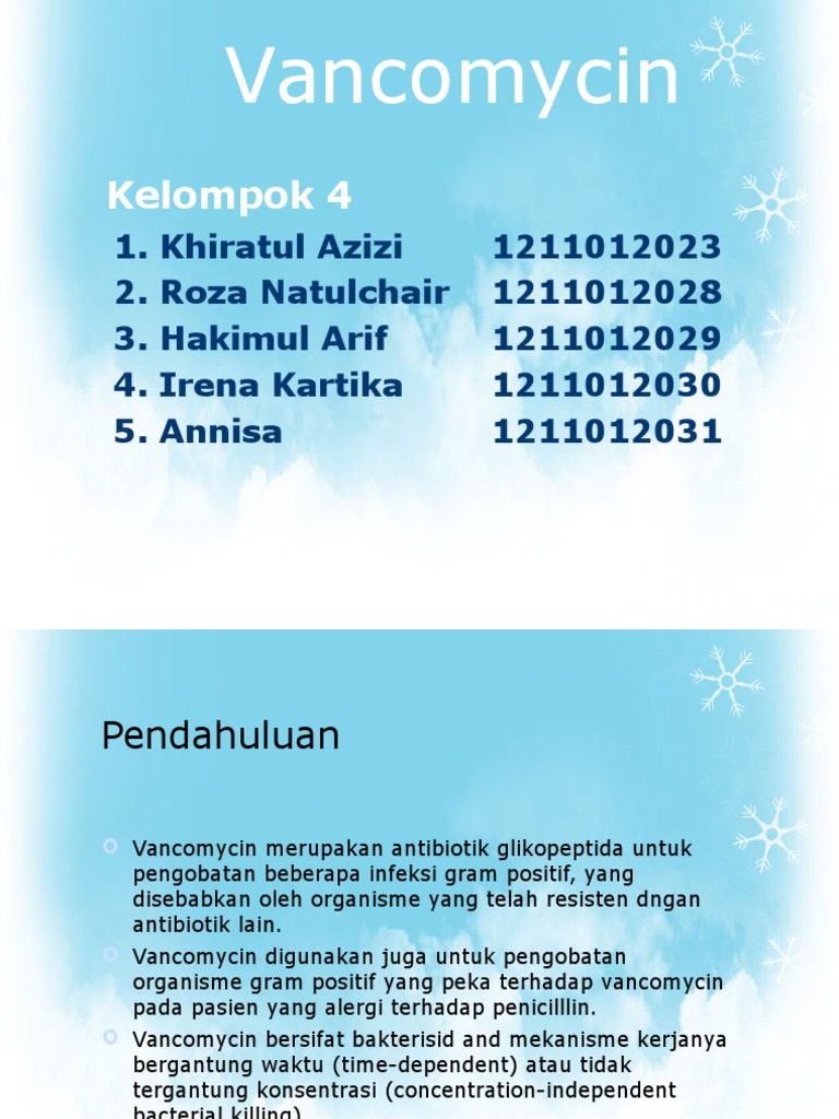 Vancomycin: Mekanisme dan Efek Samping | PDF | Pengembangan Diri ...