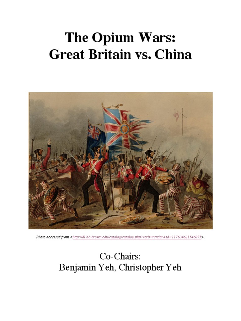 Opium Wars Background Guide | PDF | Qing Dynasty | East India Company