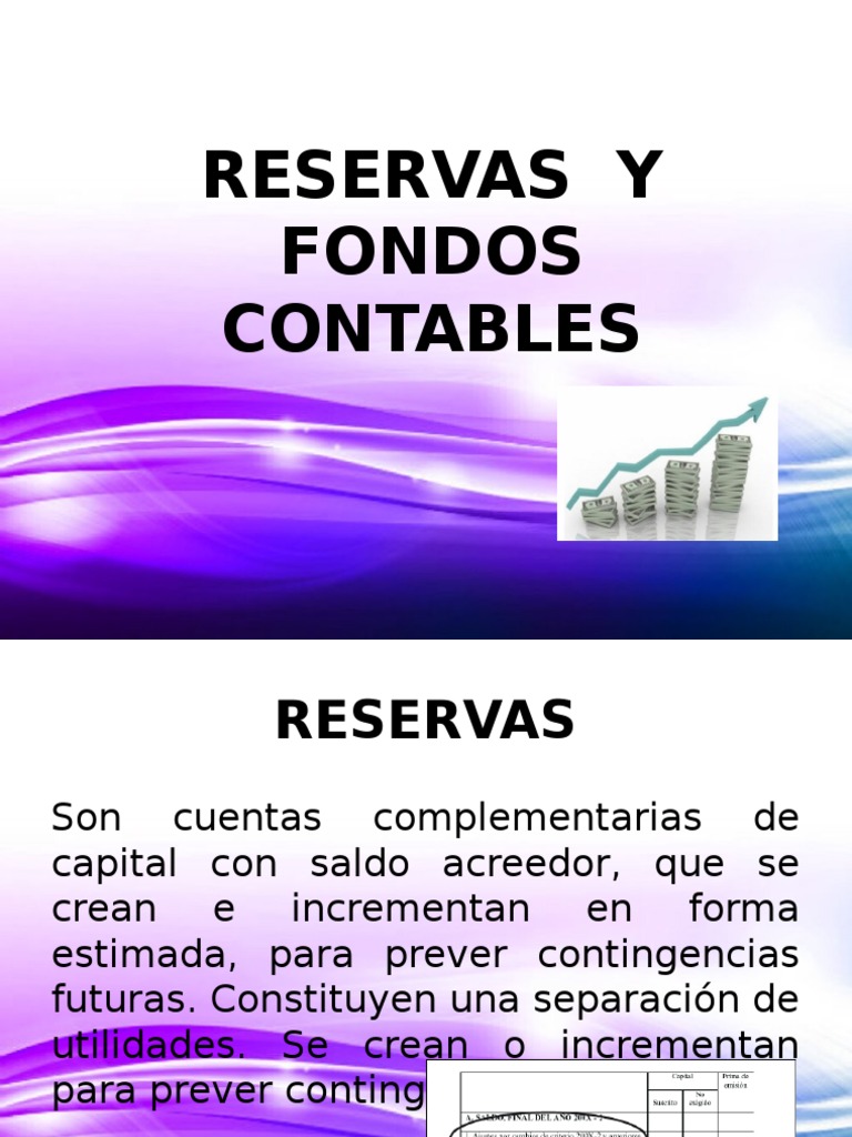 Reservas Contables | Capital (economía) | Contabilidad