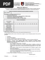 Izjava Primjer | PDF