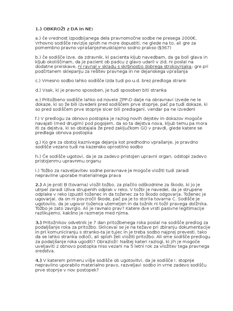 Vprašanja CPP | PDF