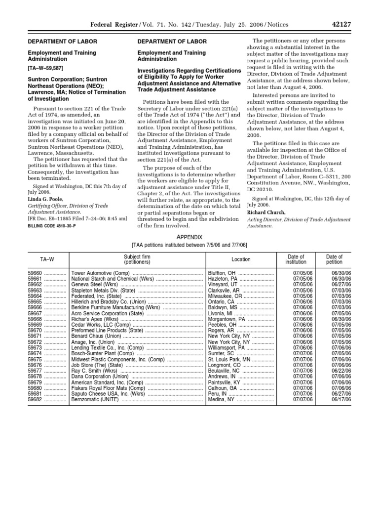 Suntron Corp Investigation Termination Notice | PDF | Workforce ...
