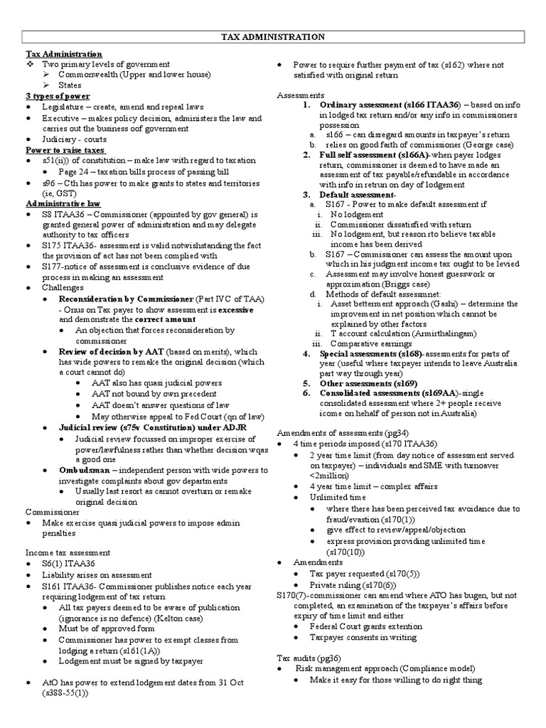 CPA TAX Notes - Module 1 | PDF | Judiciaries | Taxes