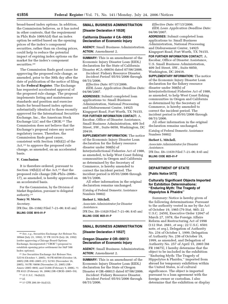 Notice: Culturally Significant Objects Imported For Exhibition ...