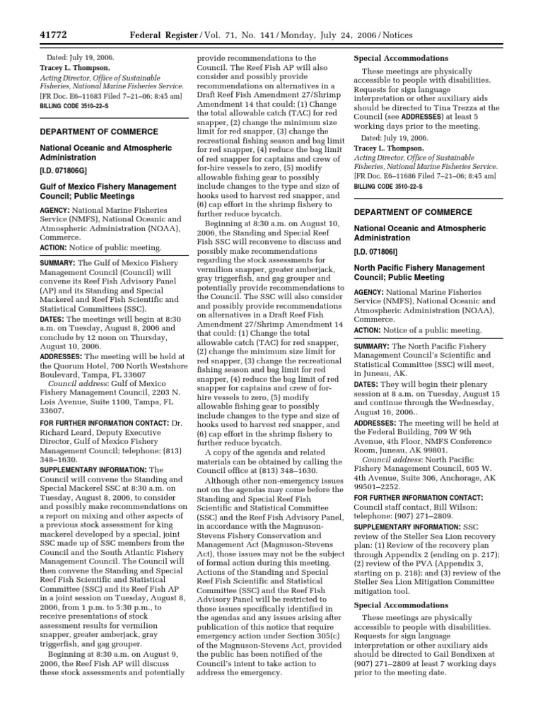 Notice: Fishery Conservation and Management: West Coast States and ...