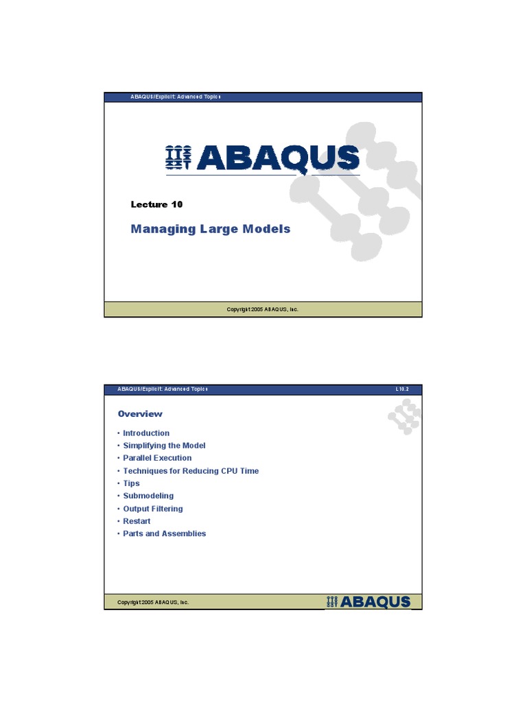 Abaqus Large Models - 2 PDF | PDF | Message Passing Interface ...