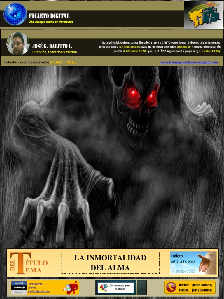 La Inmortalidad Del Alma PDF | PDF | Inmortalidad | Alma