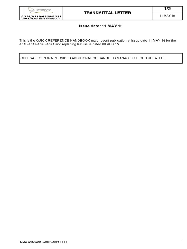 QRH (A) PDF | PDF | Aerospace | Aeronautics