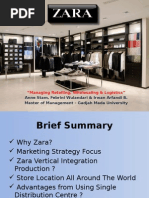 Zara Operation Management | PDF | Retail | Supply Chain