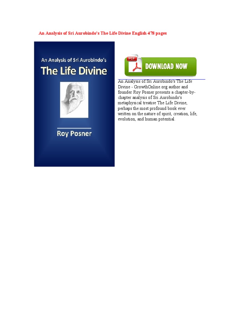 Analysis of Aurobindo's The Life Divine | PDF