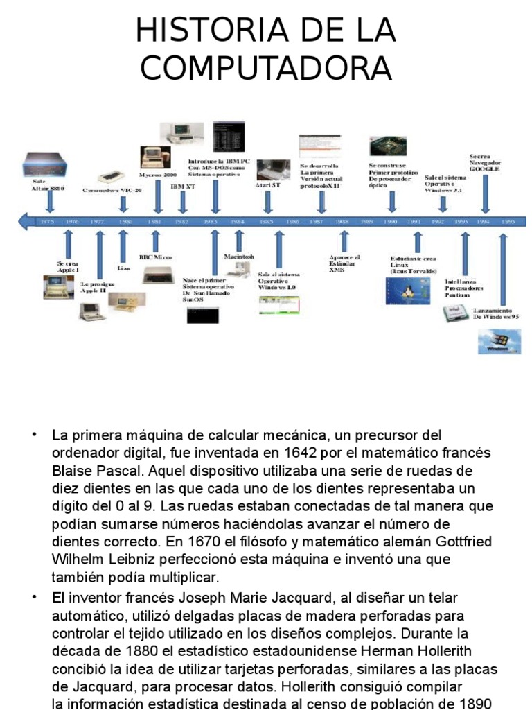 Historia de La Computadora | PDF | Circuito integrado | Ibm