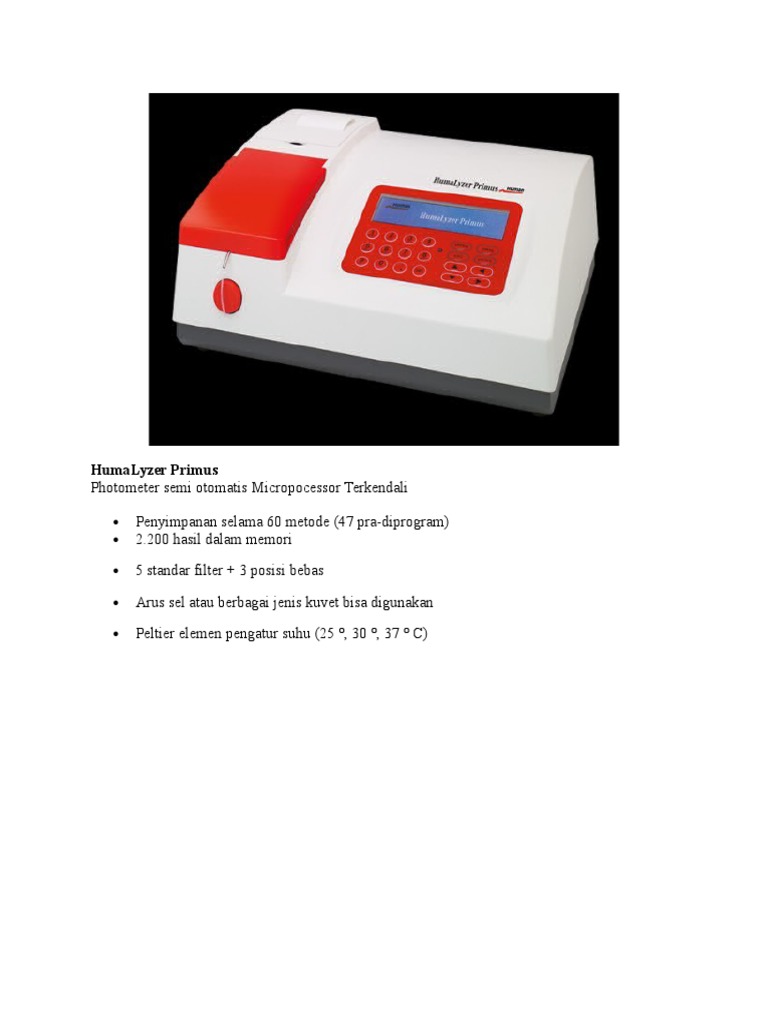 HumaLyzer Primus | PDF | Sains & Matematika | Komputer