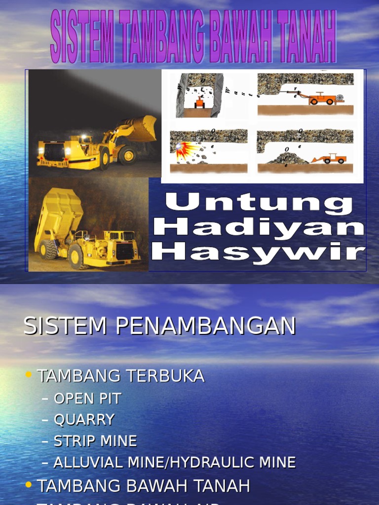 Underground Mining System | PDF | Heavy Industry | Economic Geology