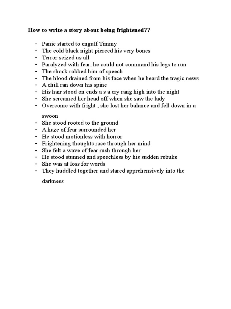 Crafting a Frightening Story | PDF | Poetry