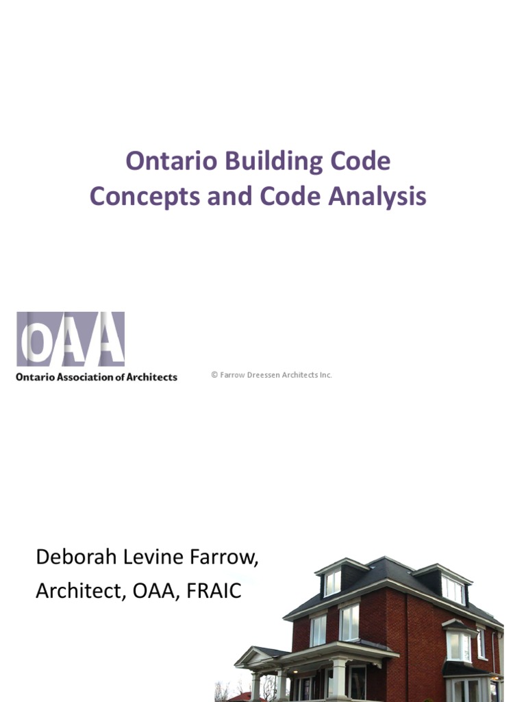 Ontario Building Code - Concepts and Code Analysis PDF | PDF | Fire ...