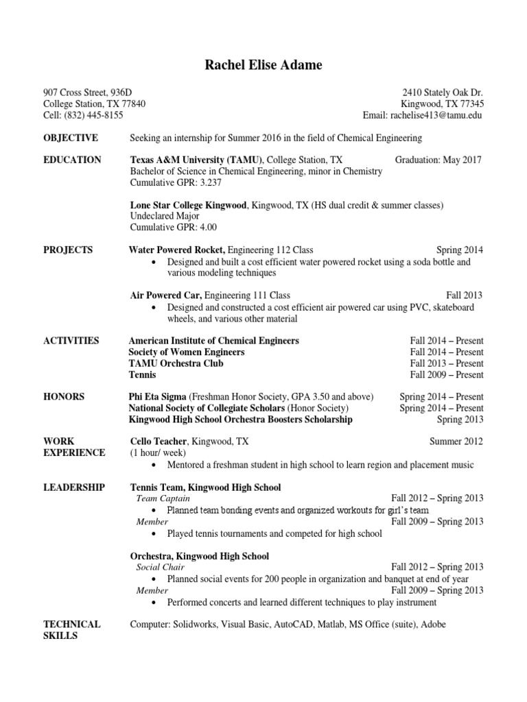 Rachel Adame Resume | PDF | Technology & Engineering