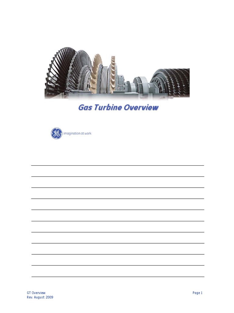 3 - Gas Turbine Overview 8.09 | PDF | Gas Turbine | Steam Engine