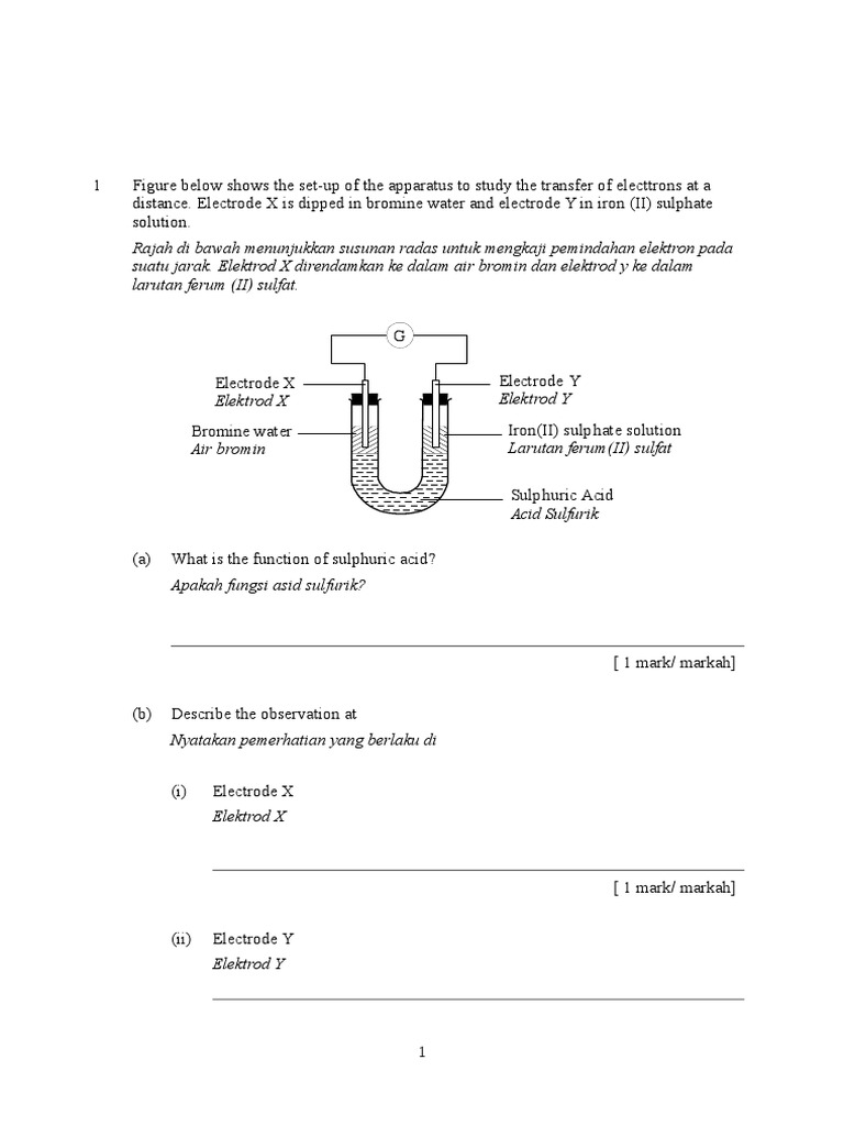 Electrolysis and Chemical Cell Study Guide | PDF