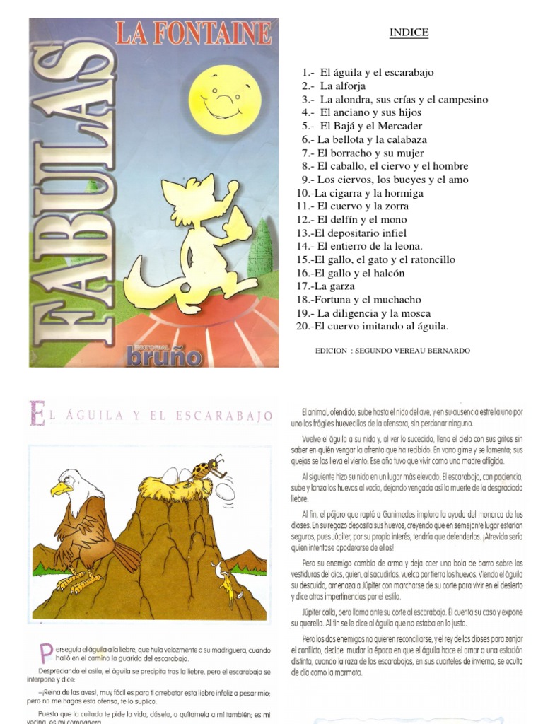 Fábulas Clásicas: 20 Historias Breves | PDF
