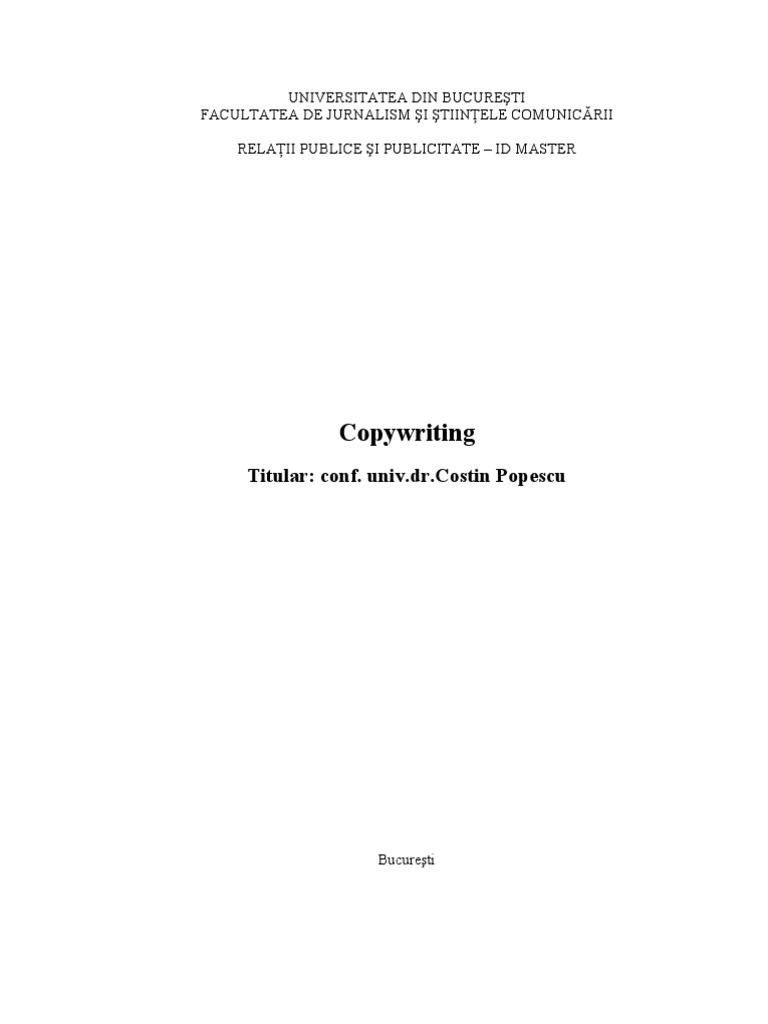 Copywriting 01 | PDF