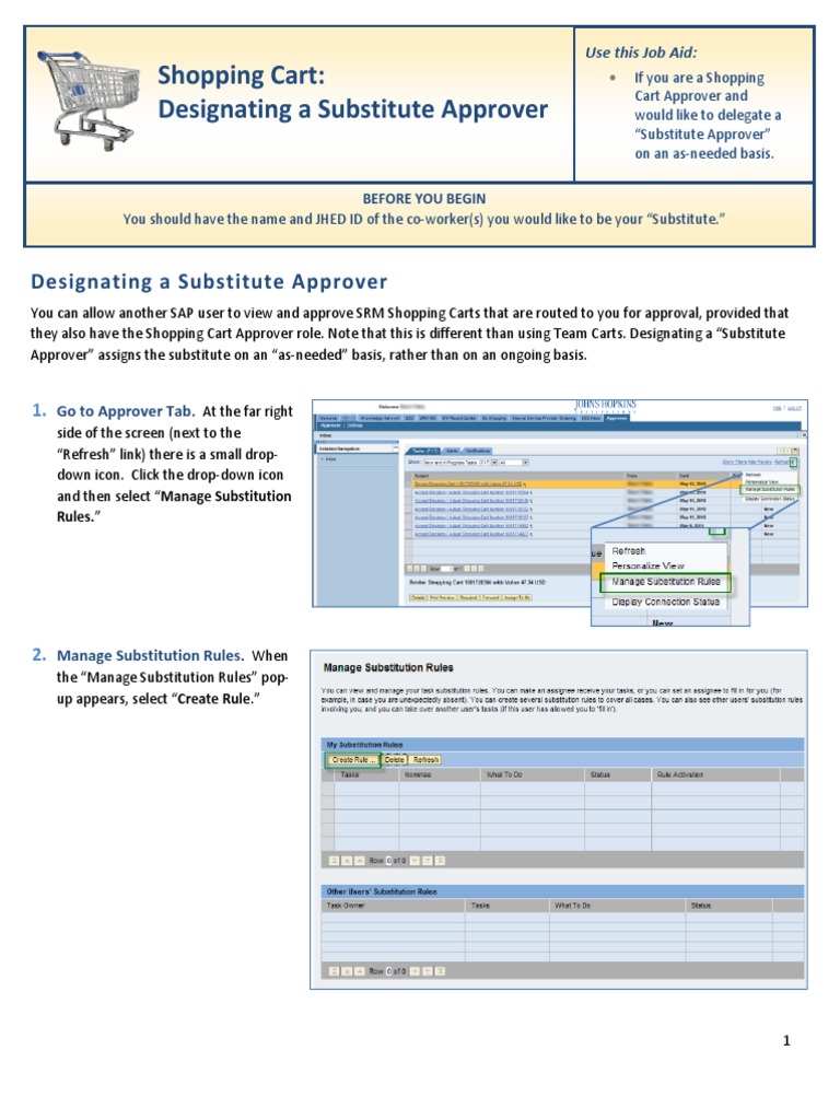 Designating A Substitute Approver | PDF