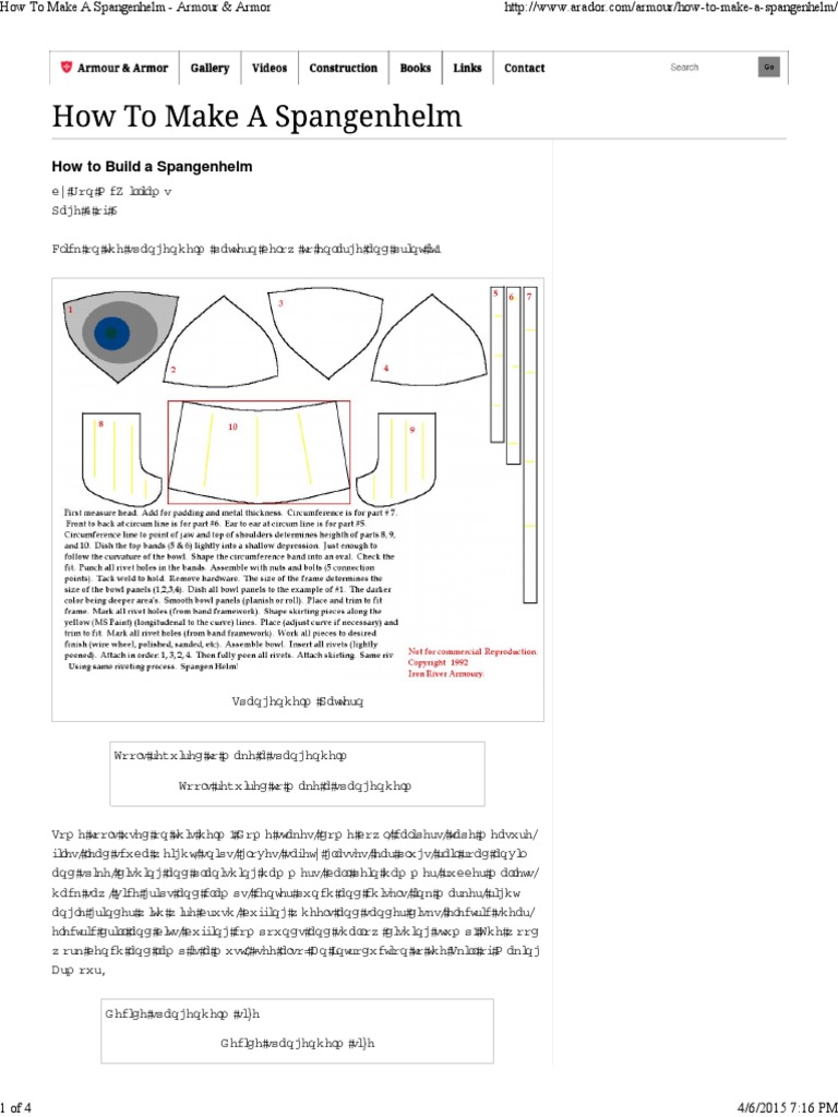 How To Make A Spangenhelm - 1 PDF | PDF | Metalworking | Tools