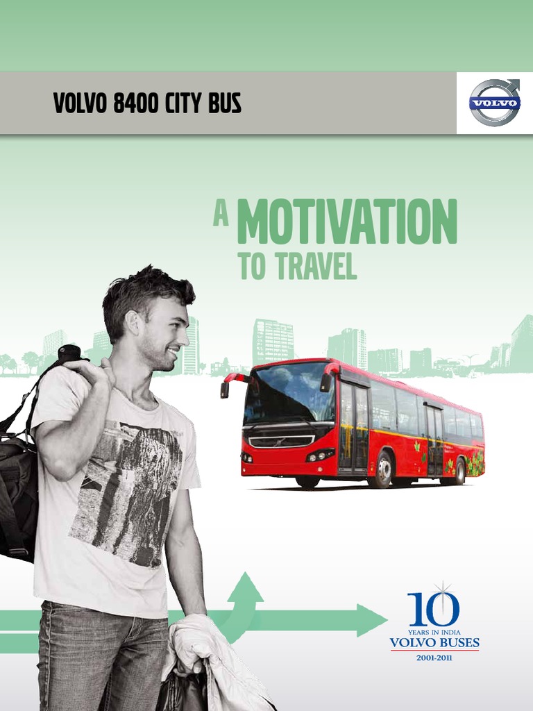 Volvo 8400 City Bus Brochure For Sales Kit | PDF | Bus | Public Transport