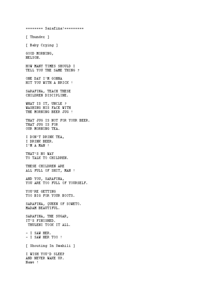 Sara Fina | PDF | Lord's Prayer | Nelson Mandela