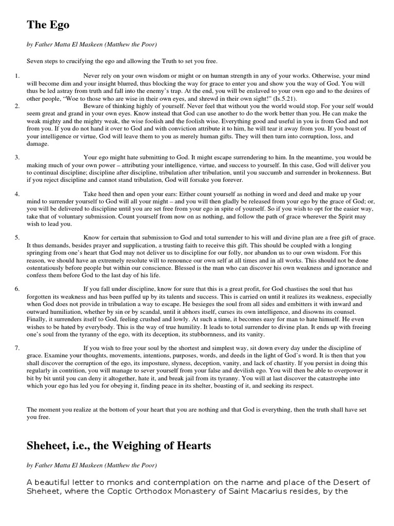 Father Matta El Maskeen (Matthew The Poor) | PDF | Angel | Michael ...