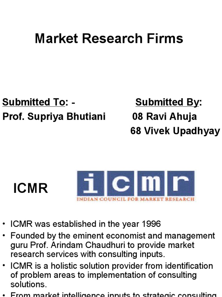 ICMR & Marketstrat | PDF | Market (Economics) | Customer Relationship ...