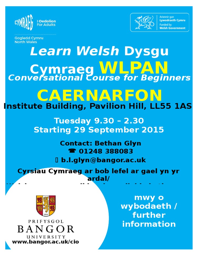 Learn Welsh: Beginner Course Info | PDF