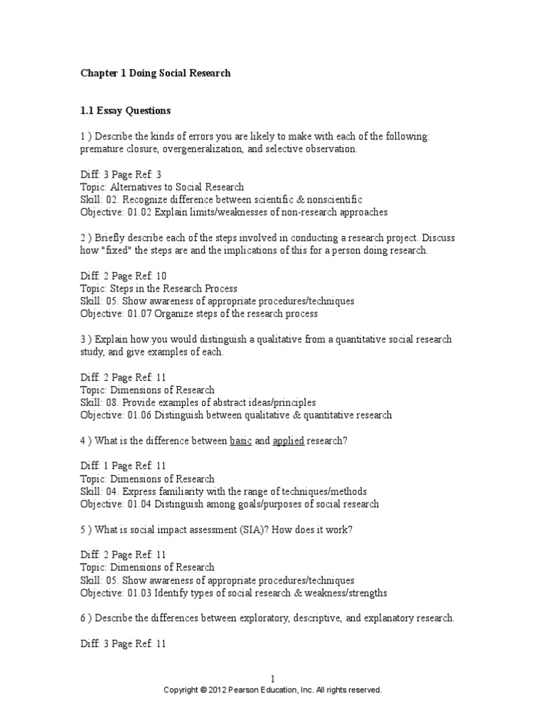 Chapter 1 Doing Social Research | PDF | Social Research | Scientific Method
