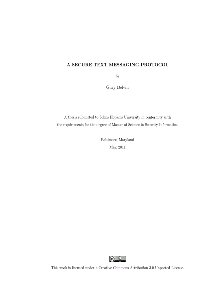 A Secure Text Messaging Protocol: Developing Efficient and Peer-to-Peer ...