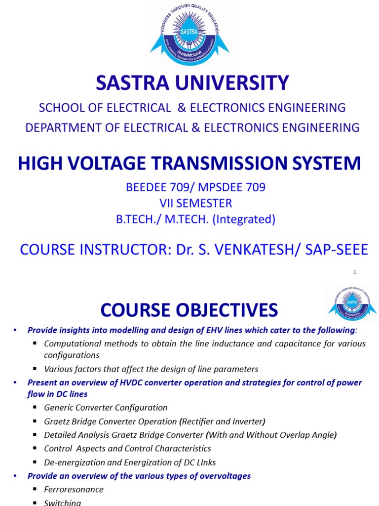 High Voltage Transmission System | PDF | High Voltage Direct Current ...